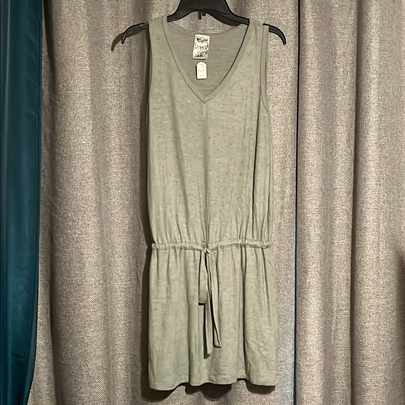 Vocal | Dresses | Vocal Green Sleeveless Tie Front Mini Dress | Poshmark